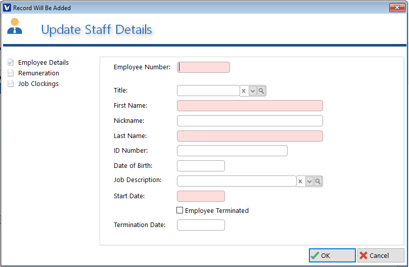 Configure Staff Details - Veculim Configure Staff Details - Veculim